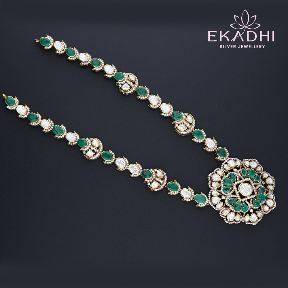HJ10467 – Victorian Green Haram for Occasional Wear